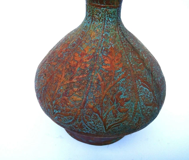 ANTIQUE QATAR INDO Persian Islamic Mughal Copper Water Dispenser Pot ...