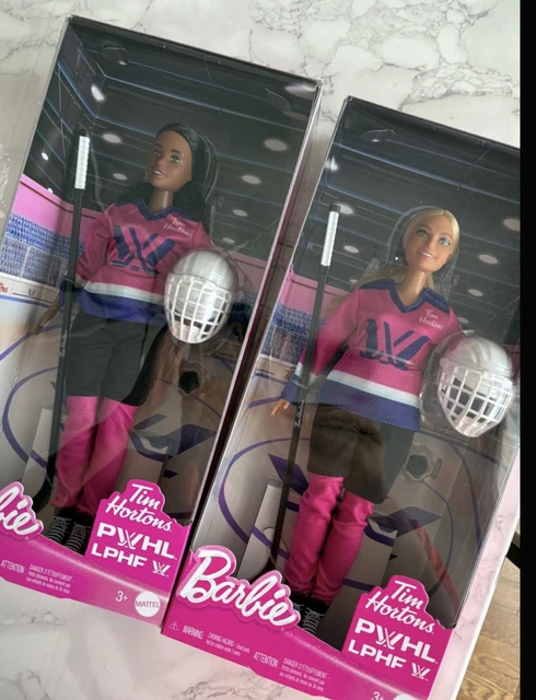 2 X BARBIE Tim Hortons 2025 PWHL Hockey Player Dolls Set MINT - IN HAND ...