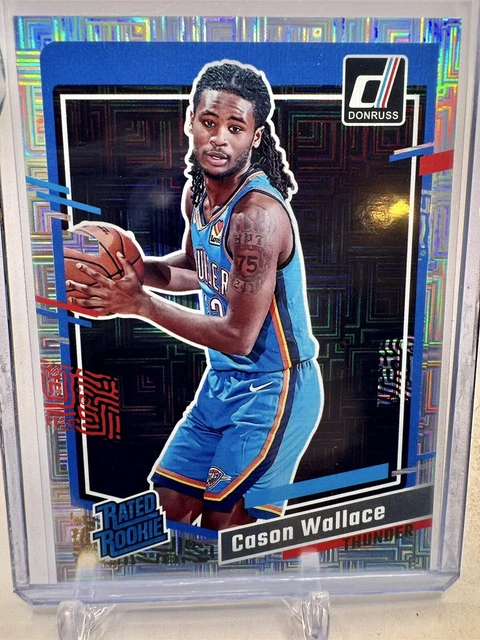 2023-24 PANINI DONRUSS Choice Cason Wallace Rookie Mojo RC OKC Thunder ...