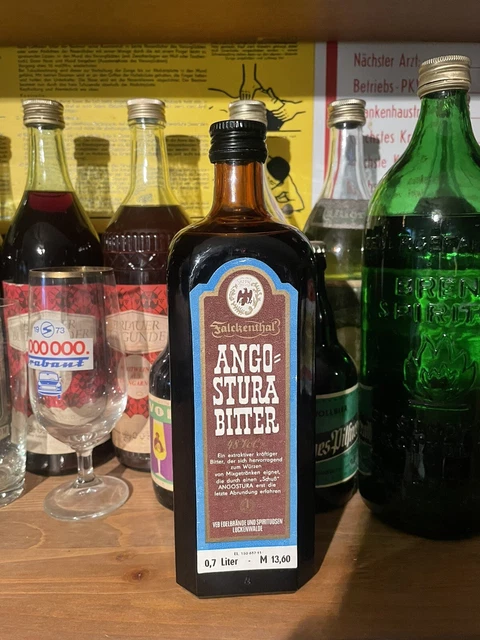 DDR FLASCHE ANGO STURA Bitter VEB Edelbrände Luckenwalde Falckenthal ...