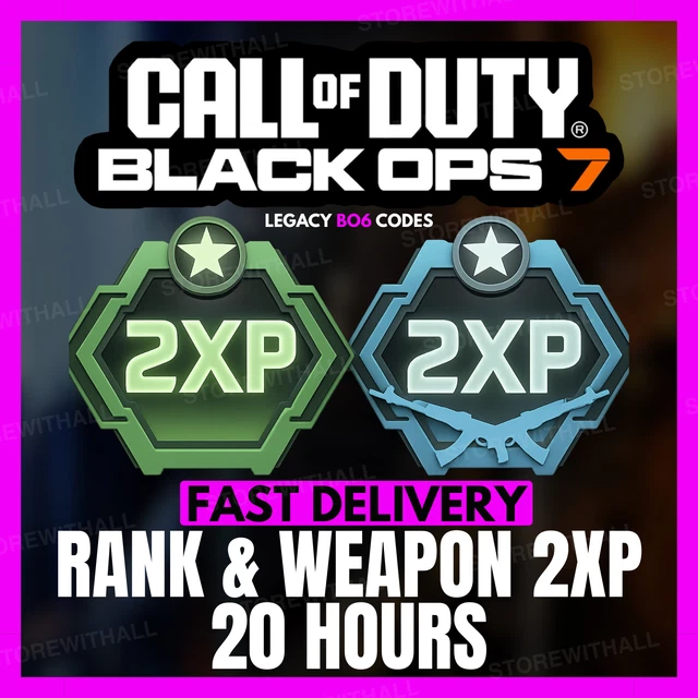 BLACK OPS 7 - 20 HOURS BO7 2XP LEVEL + WEAPON XP DOUBLE XP | BO6 CODES ...
