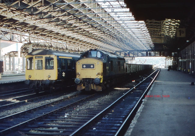 ORIGINAL 35MM SLIDE: Class 86 & Green DMU @ Liverpool Lime Street £4.99 ...