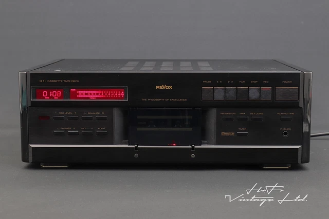 REVOX H1 3-HEAD stereo cassette deck black HiFi Vintage £1,280.00 ...