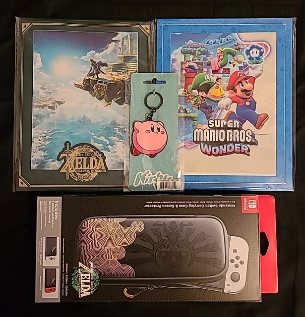 NINTENDO MERCH LOT Super Mario Bros. Wonder Zelda Art Prints Kirby ...