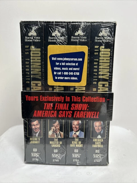 JOHNNY CARSON: HIS Favorite Moments From the Tonight Show Gift Set (VHS ...