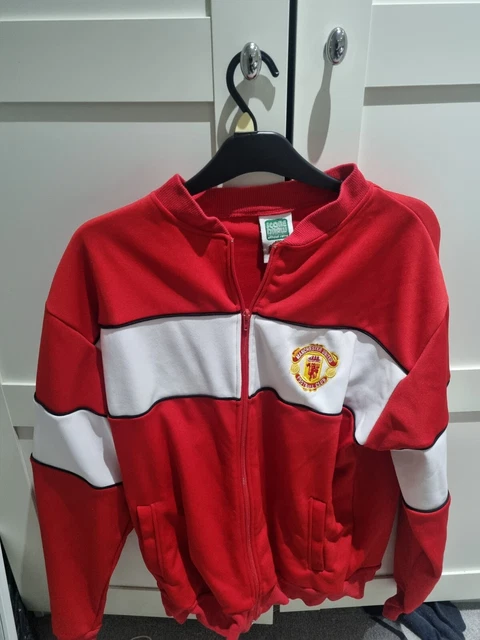 MANCHESTER UNITED FOOTBALL Club Score Draw Bomber Track Jacket Sharp XL ...