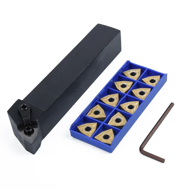 SUPPORT D'OUTIL DE tournage de tour robuste de 25 mm + kit d'inserts en carbure EUR 69,11 ...