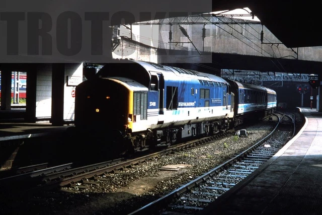 35MM SLIDE BR British Rail Diesel Loco Class 37 37418 Brimingham 1995 ...