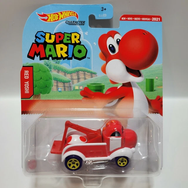 HOT WHEELS SUPER Mario: RED YOSHI Character Car (2020, Mattel) GRM43 ...