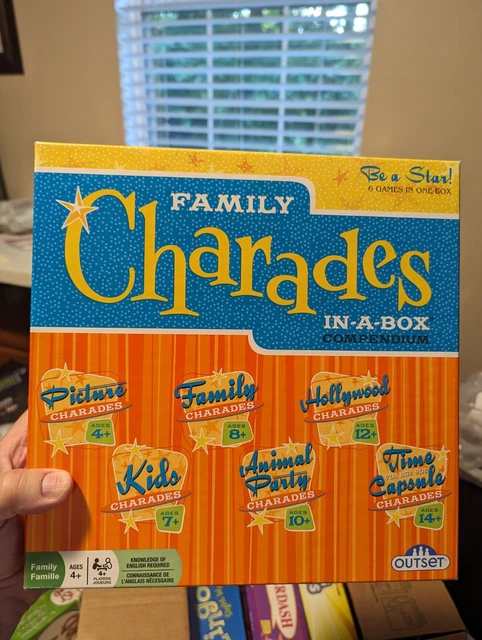 FAMILY CHARADES IN-A-BOX Kompendium 6 Spiele in 1 100% KOMPLETT 2017 ...