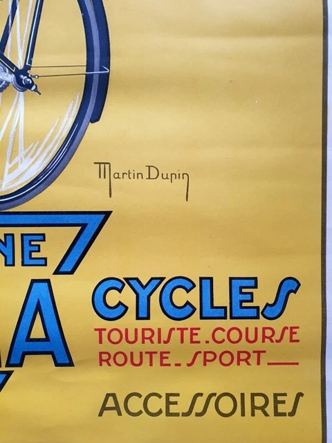 ORIGINAL BGA WEAPONS & Cycles Poster by Martin Dupin Cowboy Menard ...