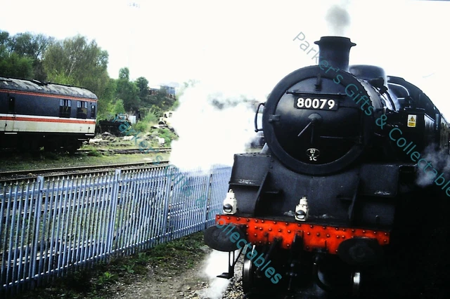 RAILWAY SLIDE TRAIN Slide 35mm Steam Locomotive No 80079 (s41 6b) EUR 5 ...