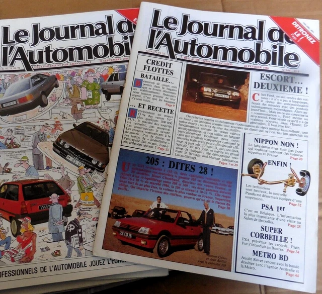 REVUE JOURNAL DE l'automobile, voiture collection, ancienne peugeot ...
