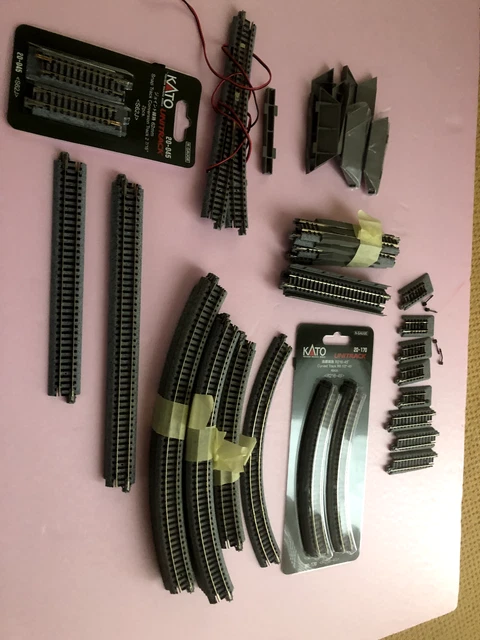 KATO GLEISE, WEICHE, Prellböcke, Brücke, Konvolut Unitrack Spur N EUR 128,00 - PicClick DE