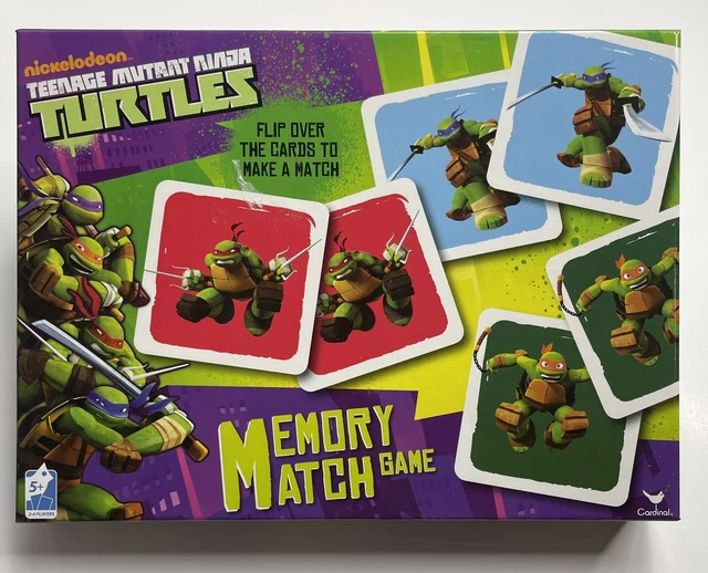 TEENAGE MUTANT NINJA Turtles Memory Match Game Nickelodeon Played Once ...