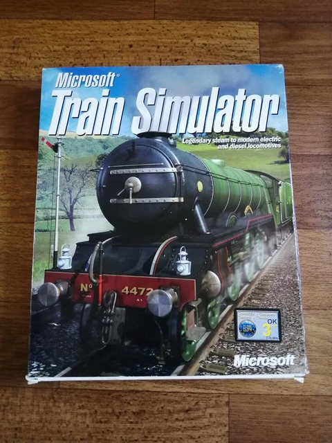 MICROSOFT TRAIN SIMULATOR 1.0 - Big Box Version - Complete PC CD ROM ...