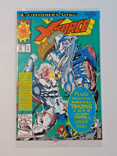 X-FORCE 18 PART 12 The Final Chapter Sealed Comic Book w/ Marvel Card ...