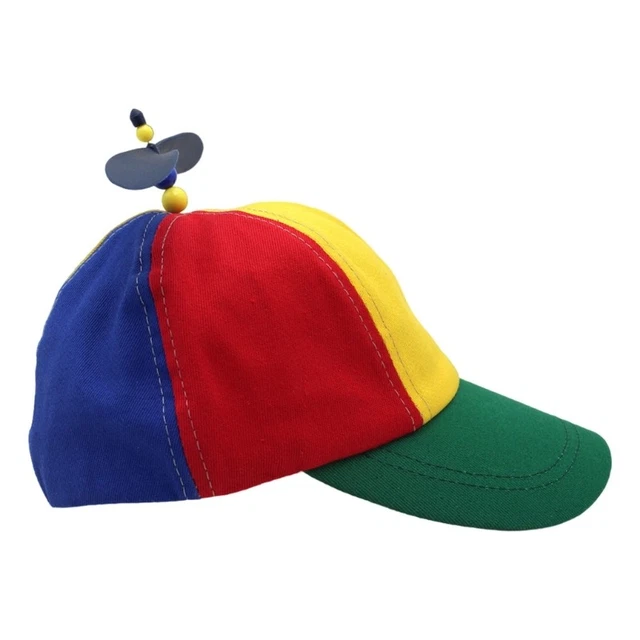 EYE CATCHING PROPELLER Baseball Hat Multicolor Helicopter Hat Fancy ...