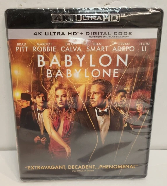 BABYLON 4K BLURAY BRAND NEW brad pitt margot robbie $27.99 - PicClick CA