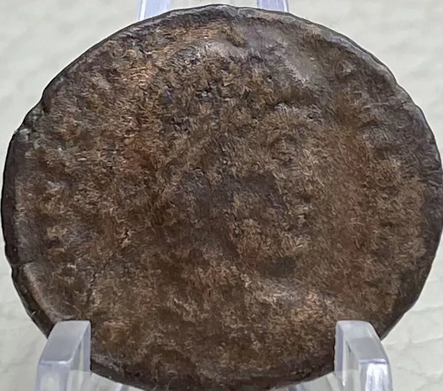 ANCIENT ROMAN COIN 353-354 AD Emperor Constantius II Soldier Spearing ...