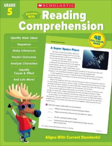 SCHOLASTIC SUCCESS WITH Reading Comprehension Grade 5 Workbook (Poche ...