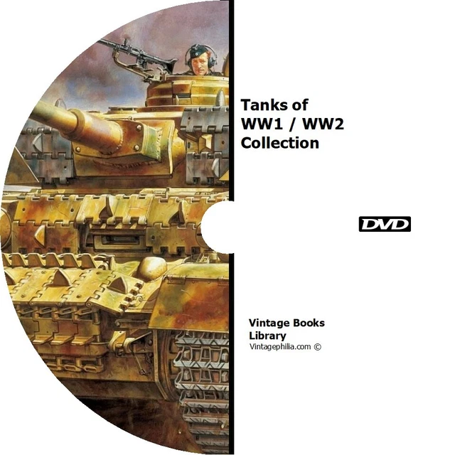 WW1 WW2 TANKS LIBRARY * 87 BOOKS MANUALS on DVD * WORLD WAR VEHICLES ...