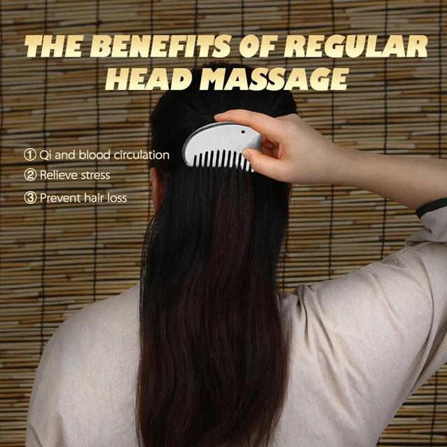 HEAD MASSAGE COMB Portable Head Meridian Comb Head Massage Tool ...