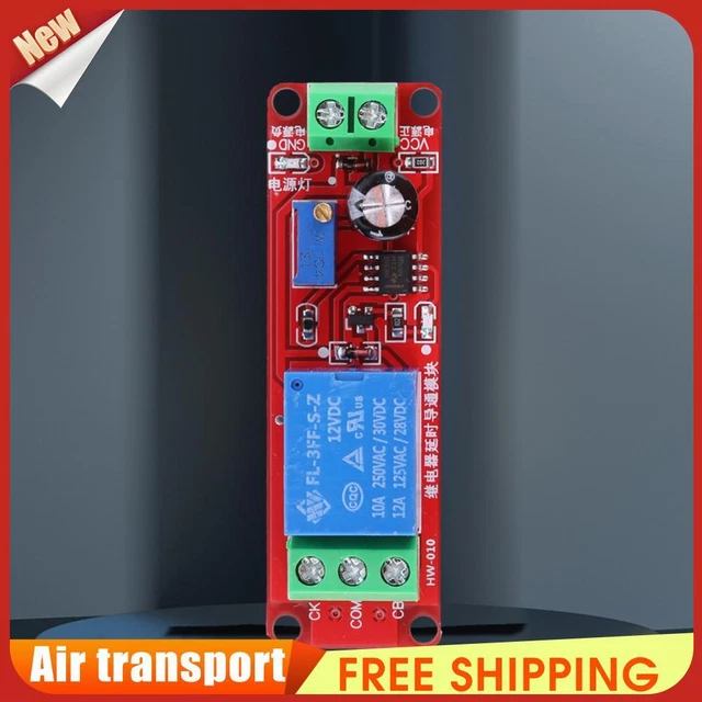 NE555 TIME DELAY Relay Module 0~10S Time Relay Shield Module 5/12V for Arduino £3.47 - PicClick UK