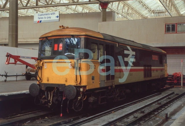 35MM RAILWAY SLIDE of Class 73 73112 @ Waterloo Copyright to Buyer £4. ...
