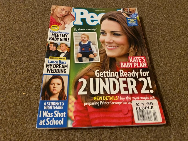 PEOPLE MAGAZINE 12/1/15 Princess Kate Hayden Panettiere Lance Bass Joan ...