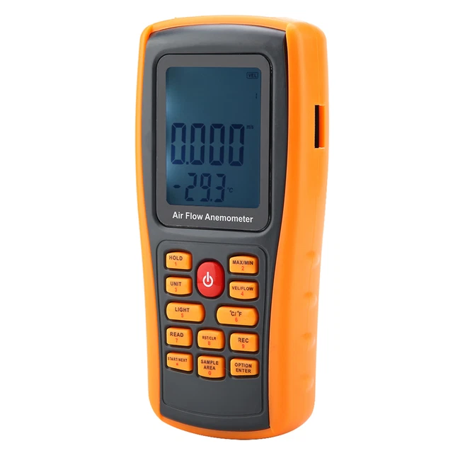 GM8902+ LCD DISPLAY Digital Anemometer Air Wind Speed Scale Meter Kit £ ...