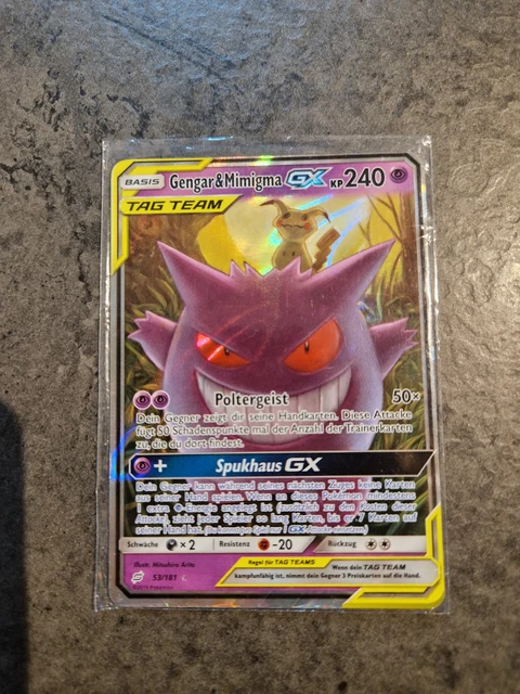 POKEMONKARTE GENGAR MIMIGMA GX 53/181 EUR 45,00 - PicClick DE
