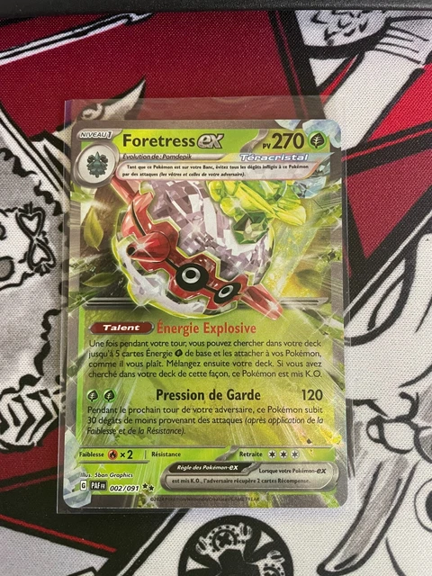 CARTE POKÉMON FORETRESS Ex 002/091 Destinées De Paldea EV4.5 FR EUR 2,00 - PicClick FR