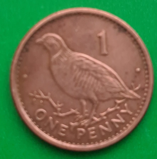 1996 GIBRALTAR 1P One Penny Coin - Barbary Partridge £1.99 - PicClick UK