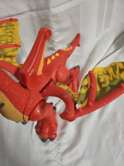 FISHER-PRICE IMAGINEXT RED Winged Eagle Talon Castle Dragon Works With ...