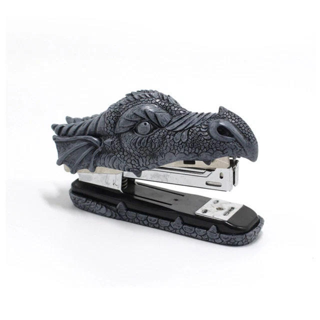 GREY NOVELTY DESKTOP Stapler Suitable Metal Industrial Office Stapler ...