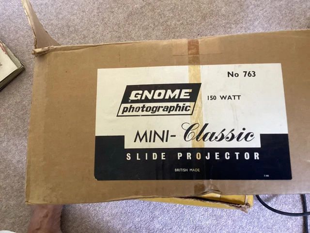 GNOME MINI CLASSIC Slide Projector Box Untested £25.66 - PicClick UK