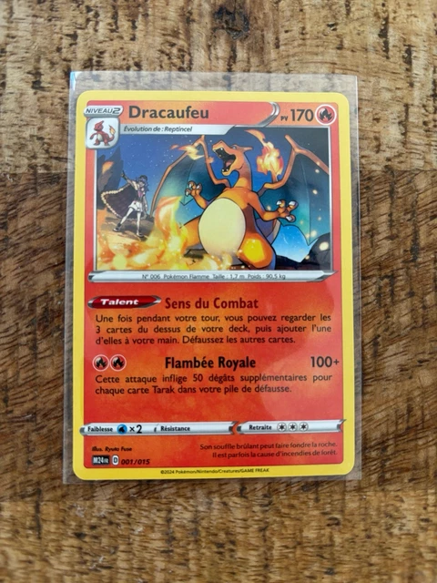 CARTE POKÉMON DRACAUFEU 001/015 - M24 - Neuf Fr 🇨🇵 EUR 1,00 - PicClick FR
