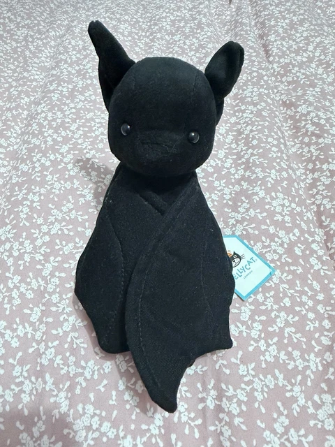 JELLYCAT WRAPABAT PLUSH Toy Black Bat Design, Soft and Cuddly ...