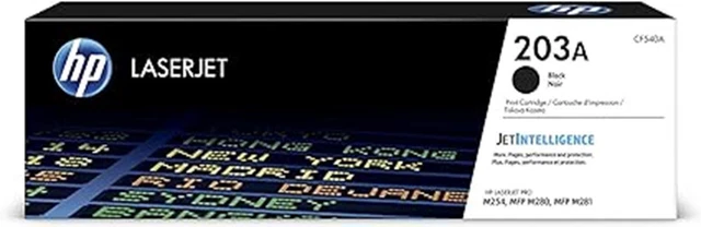 HP CF540A 203A Original LaserJet Toner Cartridge, Black, Single Pack ...