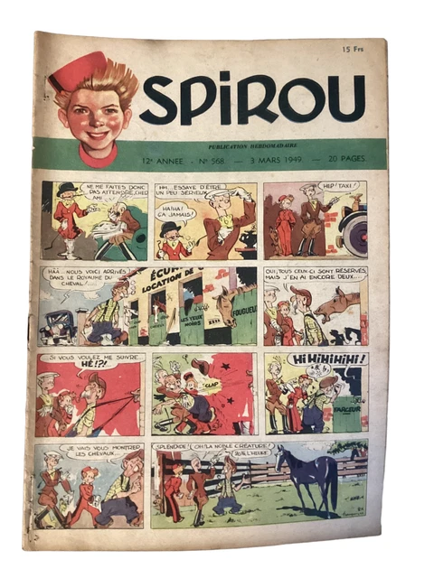 ANCIENNE REVUE SPIROU Vintage Bande Dessinée Livre Pas Lucky Luke Astérix 1949 EUR 4,00 ...