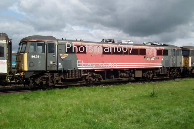 CLASS 86 86251 in weathered Virgin Trains stored at Long Marston £0.75 ...