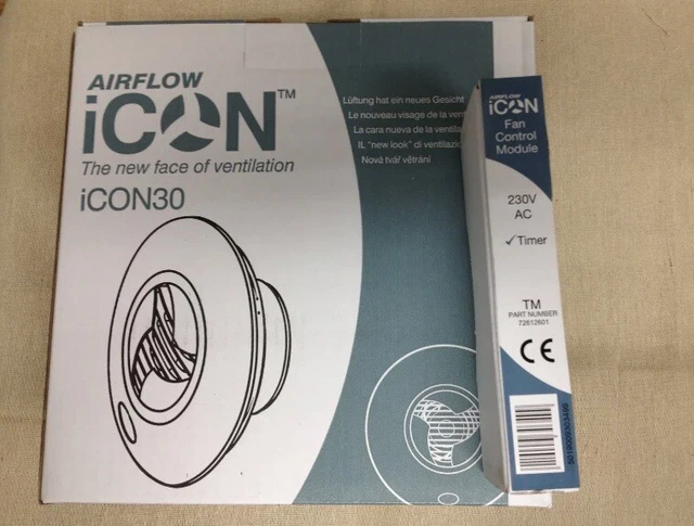 AIRFLOW ICON 30 extractor fan Plus TM Module EUR 86,47 - PicClick FR