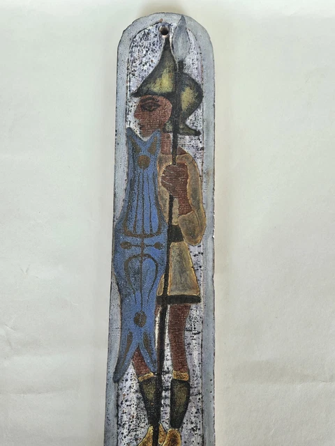 JACQUES POUSSINE SANT Vicens Kunst Keramik Wandplakette MCM 1960er 42cm ...