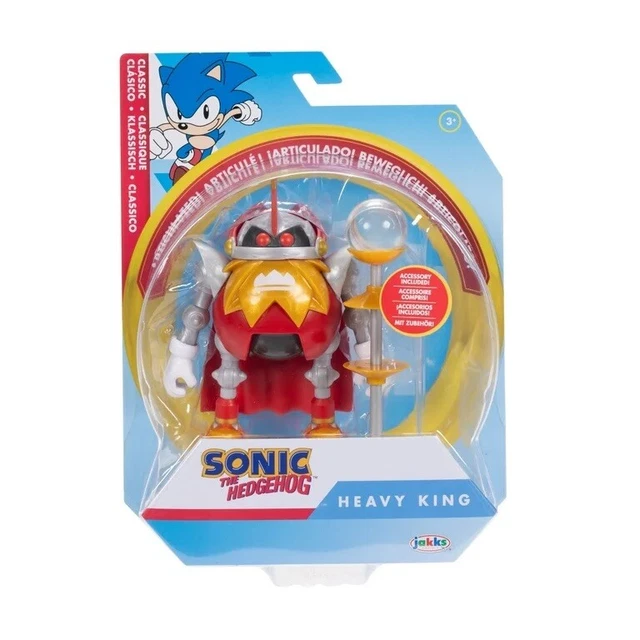 NEW SONIC THE Hedgehog Classic 4" Heavy King Articulated Figure With ...