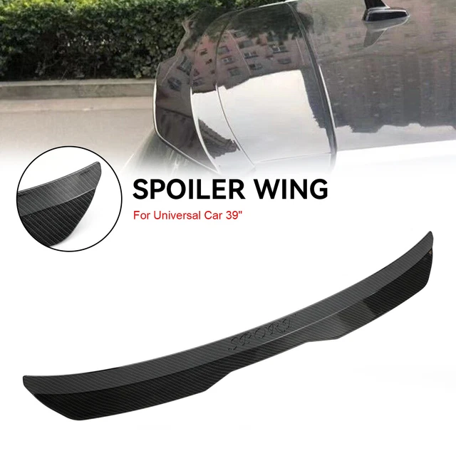 CARBON FIBER LOOK Car ABS Rear Spoiler Universal Modified Roof ...