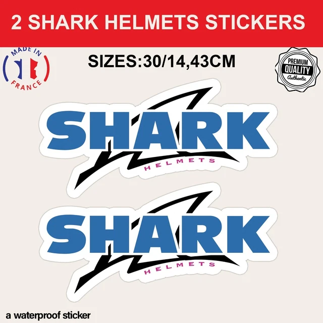 AUTOCOLLANTS SHARK HELMETS Casque Moto Bike Moto Vinyles Haut Qualité 2 ...