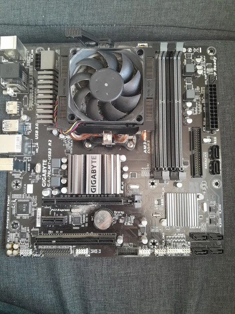 MOTHERBOARD CPU COOLER Bundle, AMD FX 8350, Gigabyte GA - 78LMT -USB3 ...
