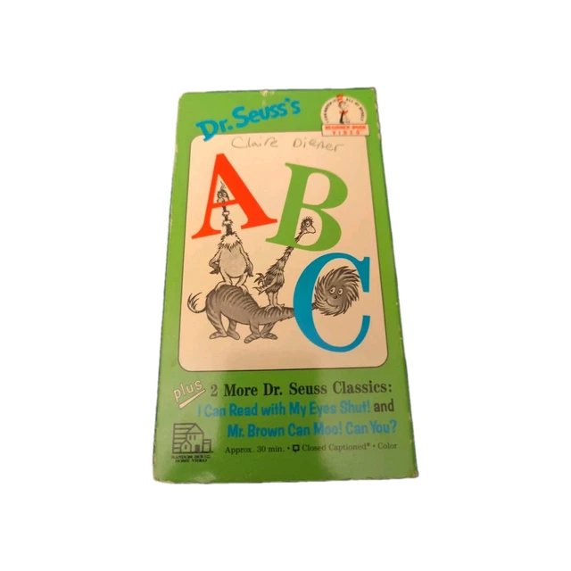 DR. SEUSS'S ABC Beginner Book Video VHS Tape MR. BROWN CAN MOO I Can ...
