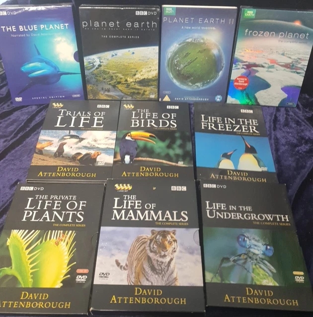 DAVID ATTENBOROUGH / BBC Natural Life / History DVD Bundle/Joblot £19. ...